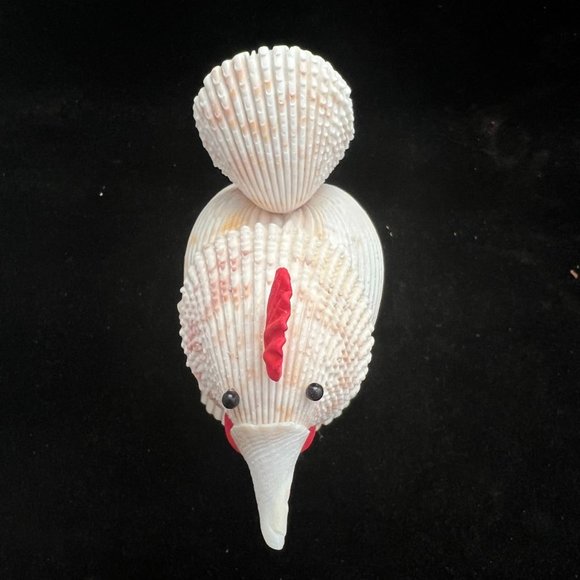G Gwen | Accents | Sea Shell Rooster Bird Art Sculpture Farmhouse Boho ...